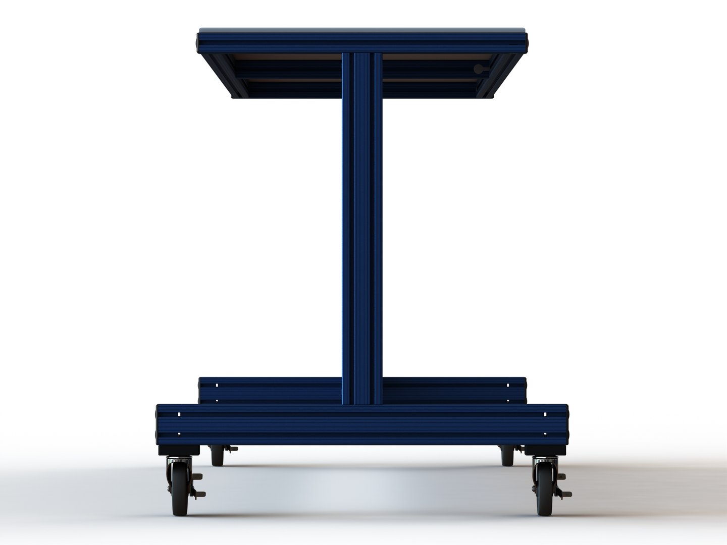 3D Aluminum Fixed Top Mobile Table - TurboSquid 2156967