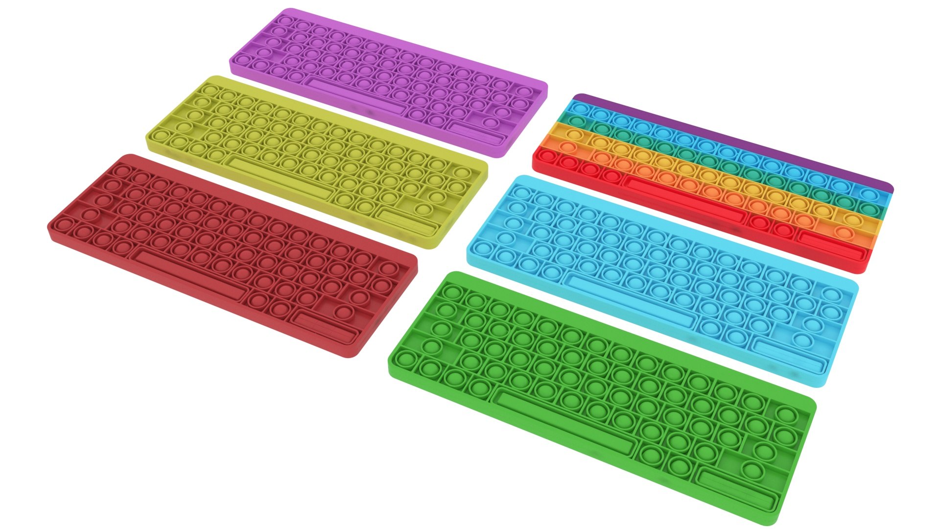 Keyboard Pop It Fidget Toys Set 3D Model - TurboSquid 1769736