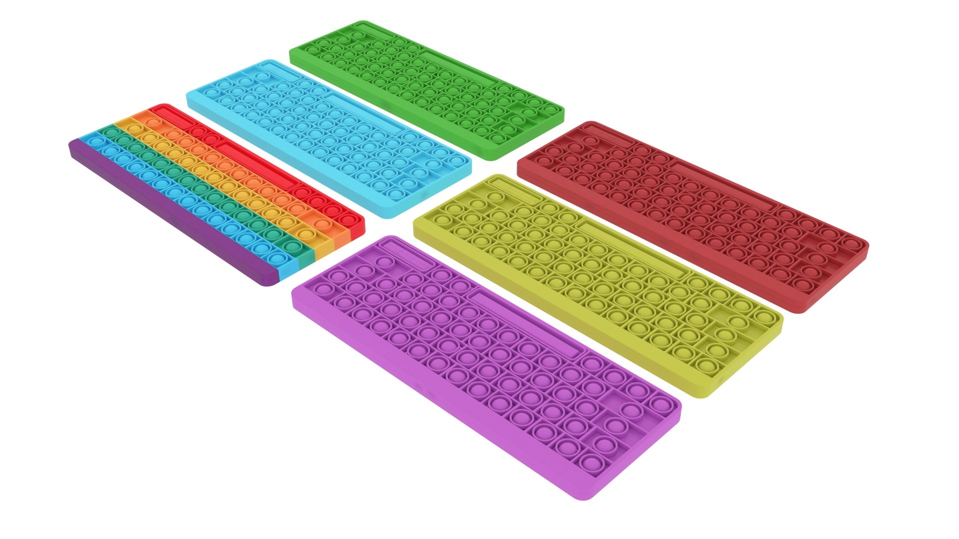 Keyboard Pop It Fidget Toys Set 3D Model - TurboSquid 1769736