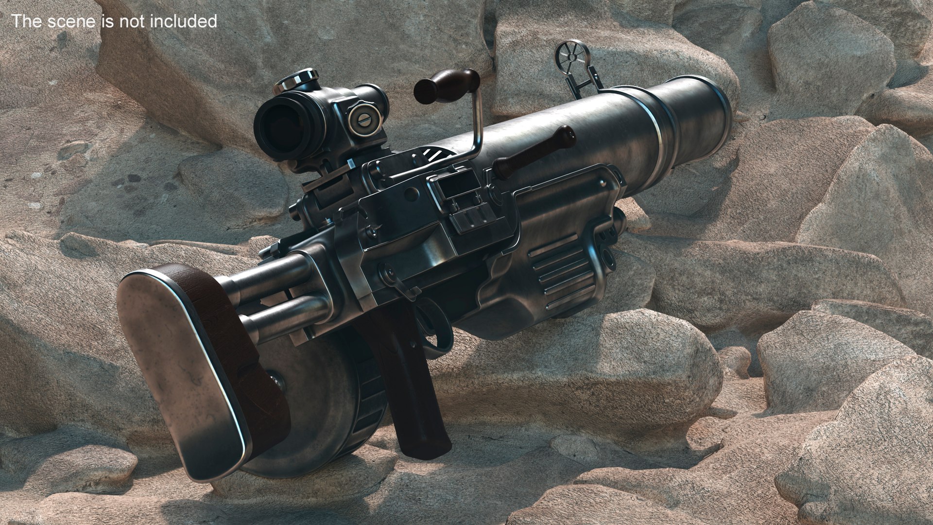 Fallout T 60 Rifle 3D Model - TurboSquid 2253077