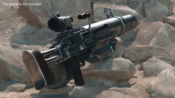 modelo 3d Fusil Fallout T 60 - TurboSquid 2253077