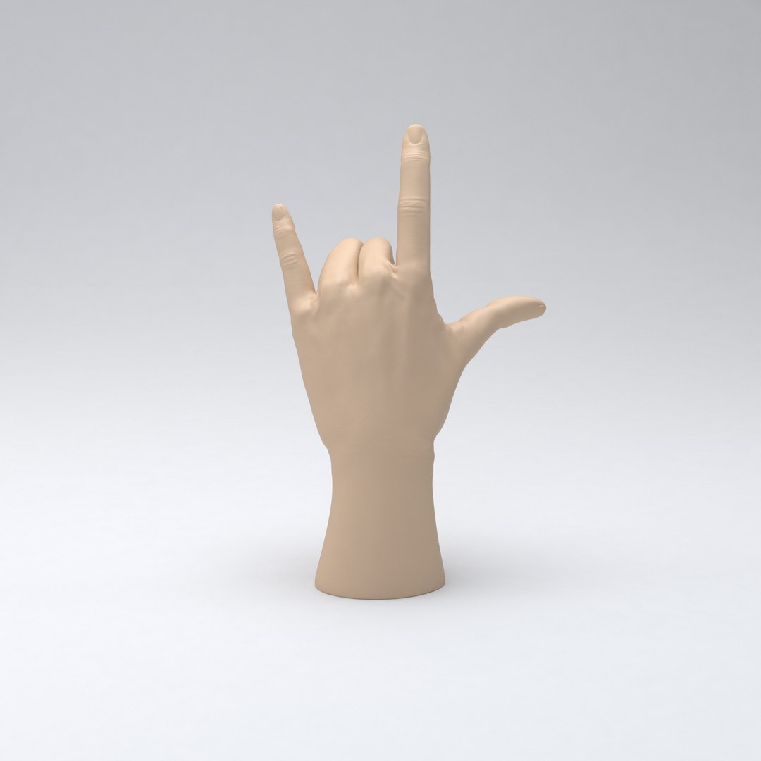 Hand Rock Printable Print 3d Model