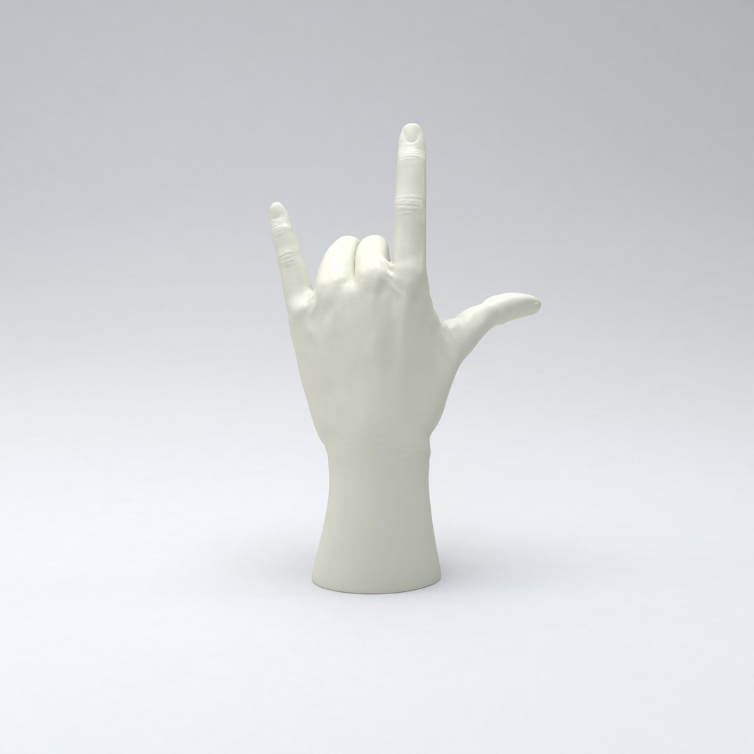 Hand Rock Printable Print 3d Model