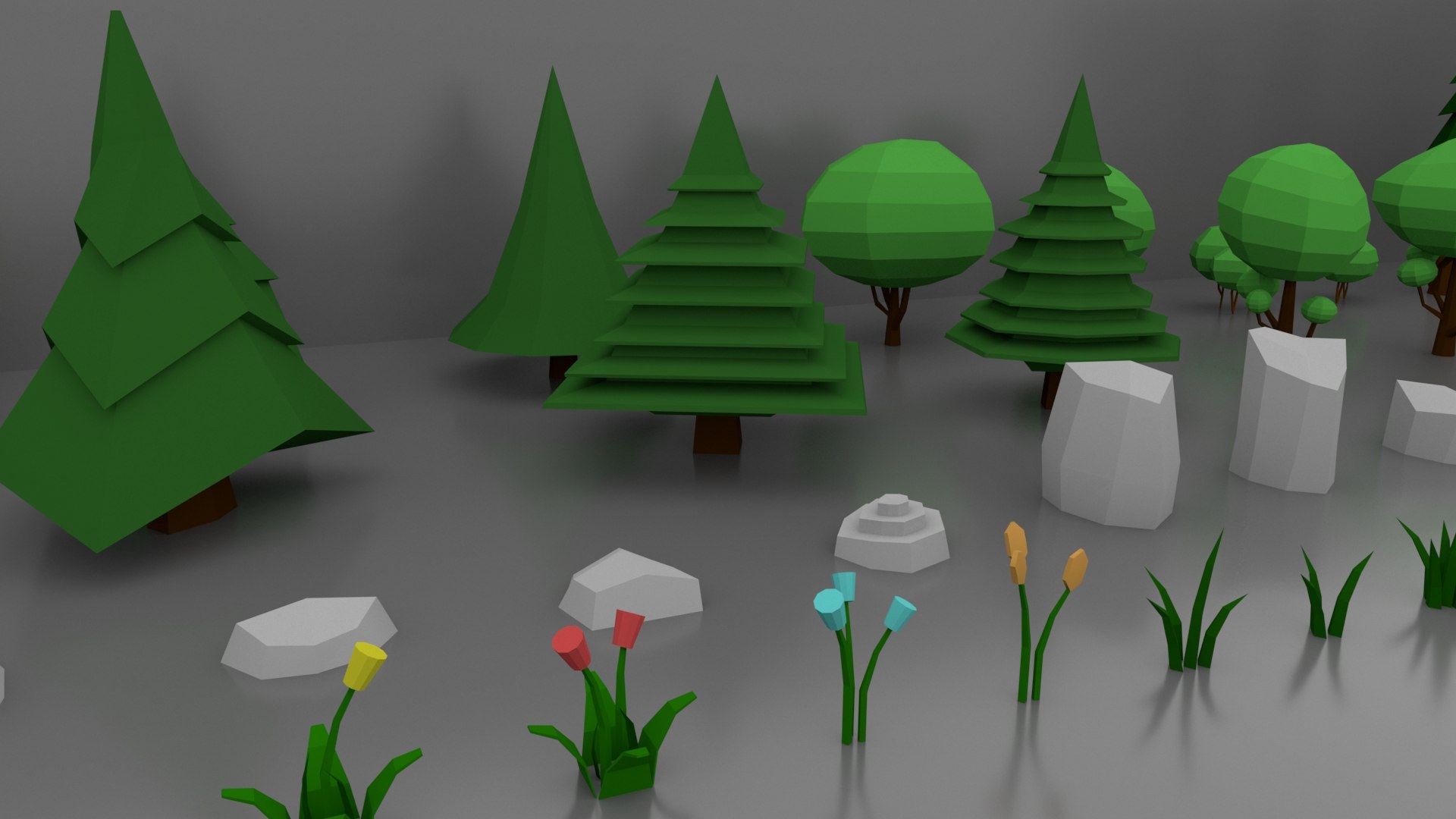 Low Poly Normal Snow Trees Pack 3D - TurboSquid 1812808