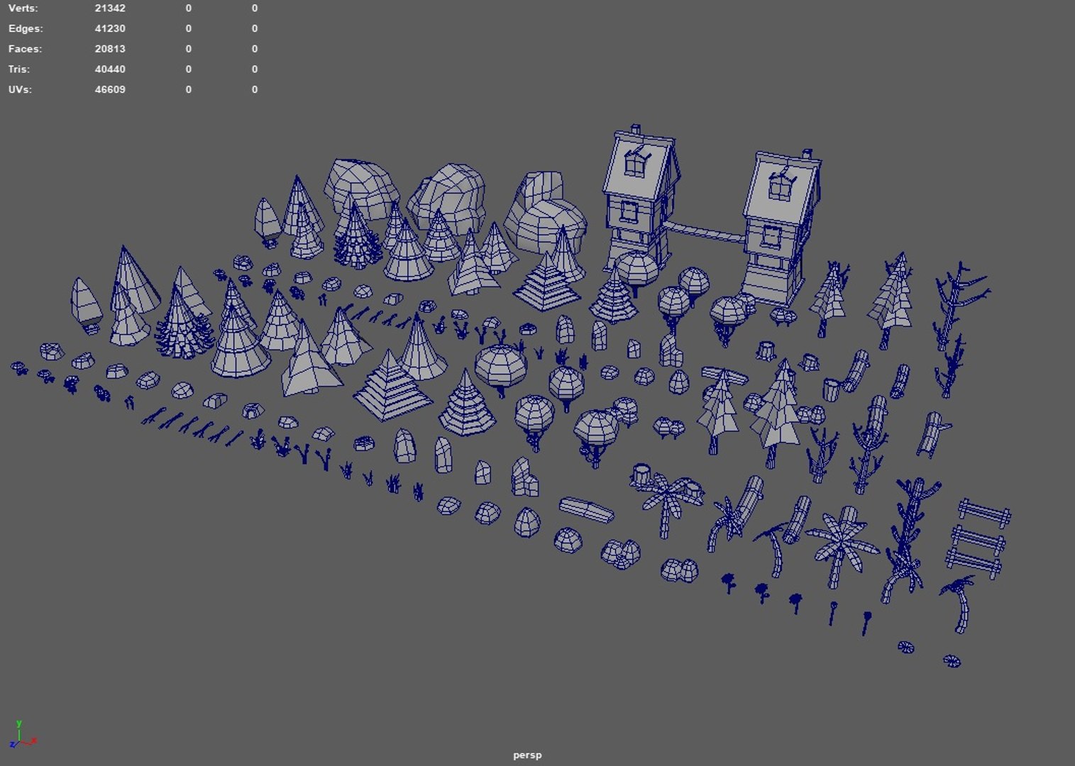 Low Poly Normal Snow Trees Pack 3D - TurboSquid 1812808