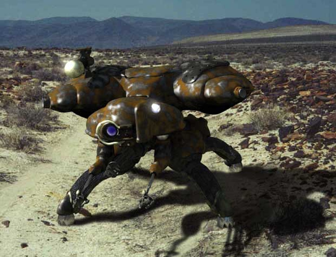 Fuchikoma Ghost Shell 3d Model