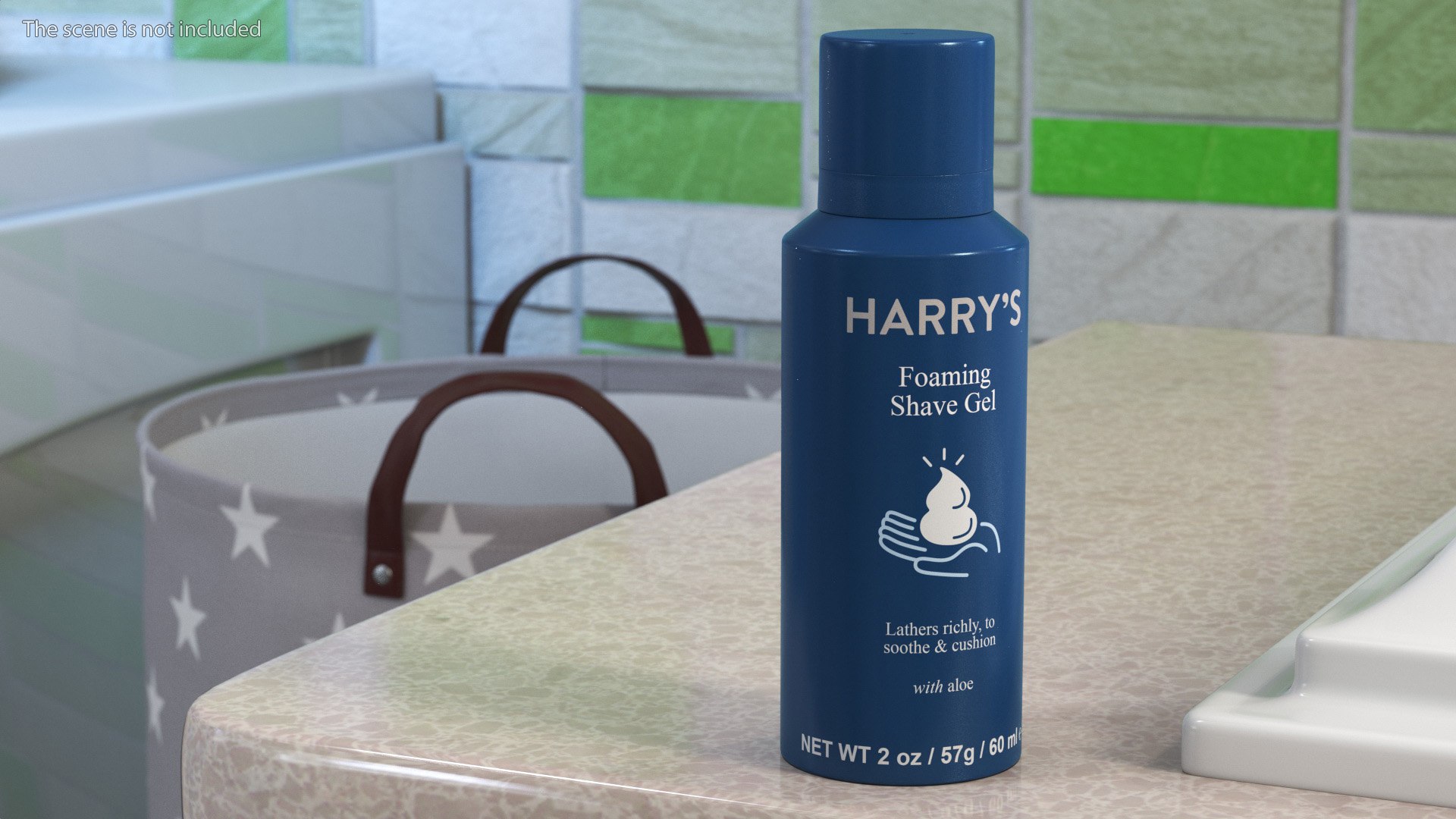 3D Foaming Shave Gel Harrys Travel Can Model - TurboSquid 2003834