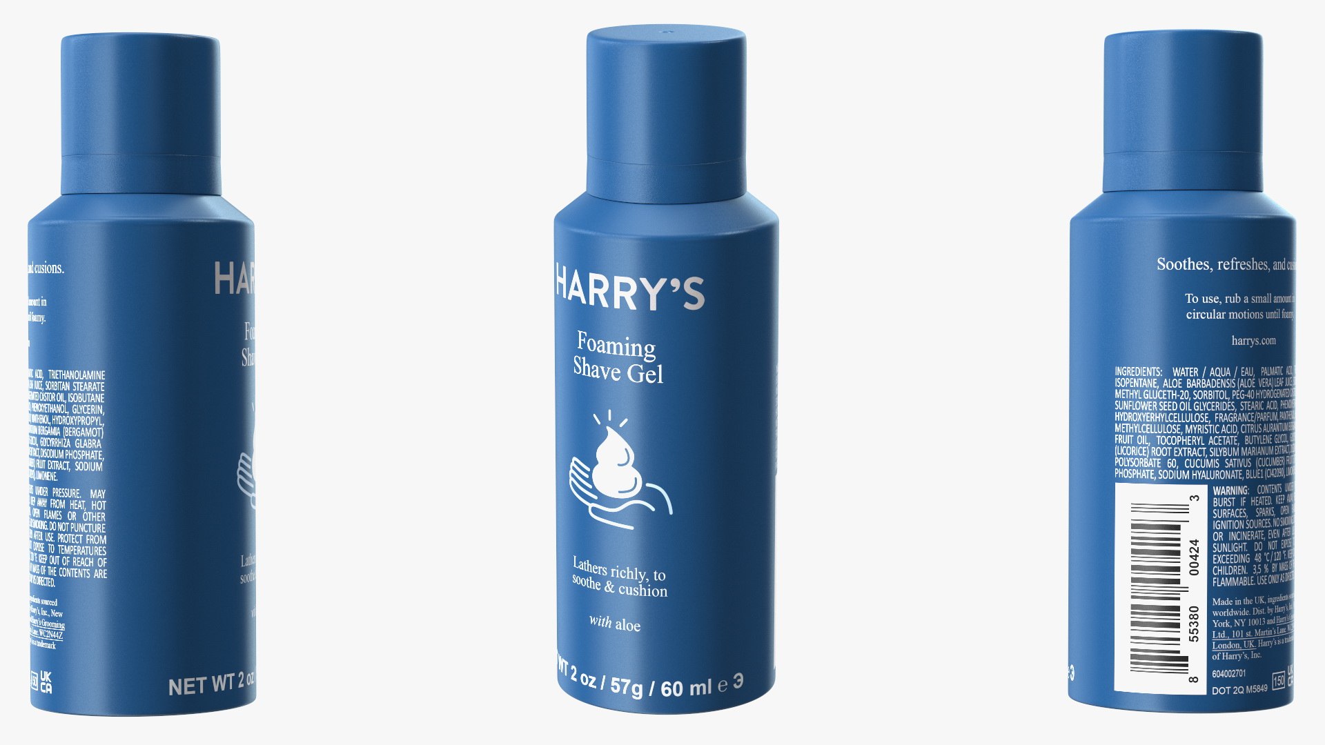 3D Foaming Shave Gel Harrys Travel Can Model - TurboSquid 2003834