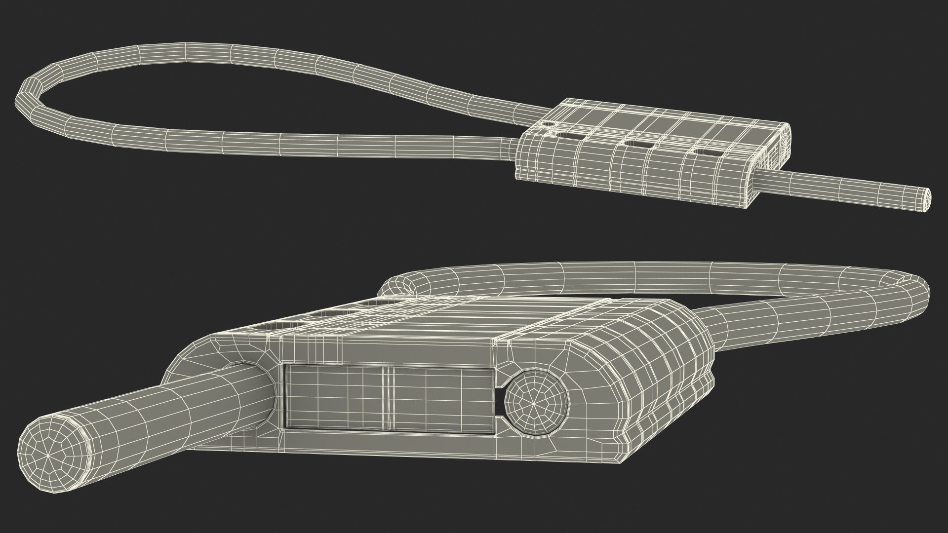 Blue Tight Steel Cable Seal Loop Model - TurboSquid 2051634