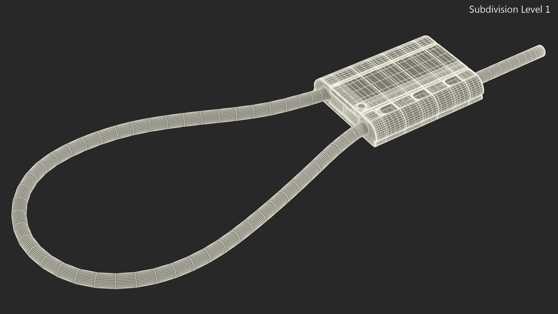 Blue Tight Steel Cable Seal Loop Model - TurboSquid 2051634