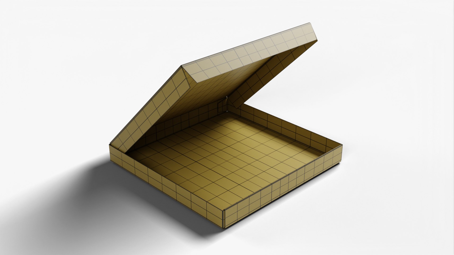 3D 4-inch White Paper Open Pizza Box model - TurboSquid 1959449