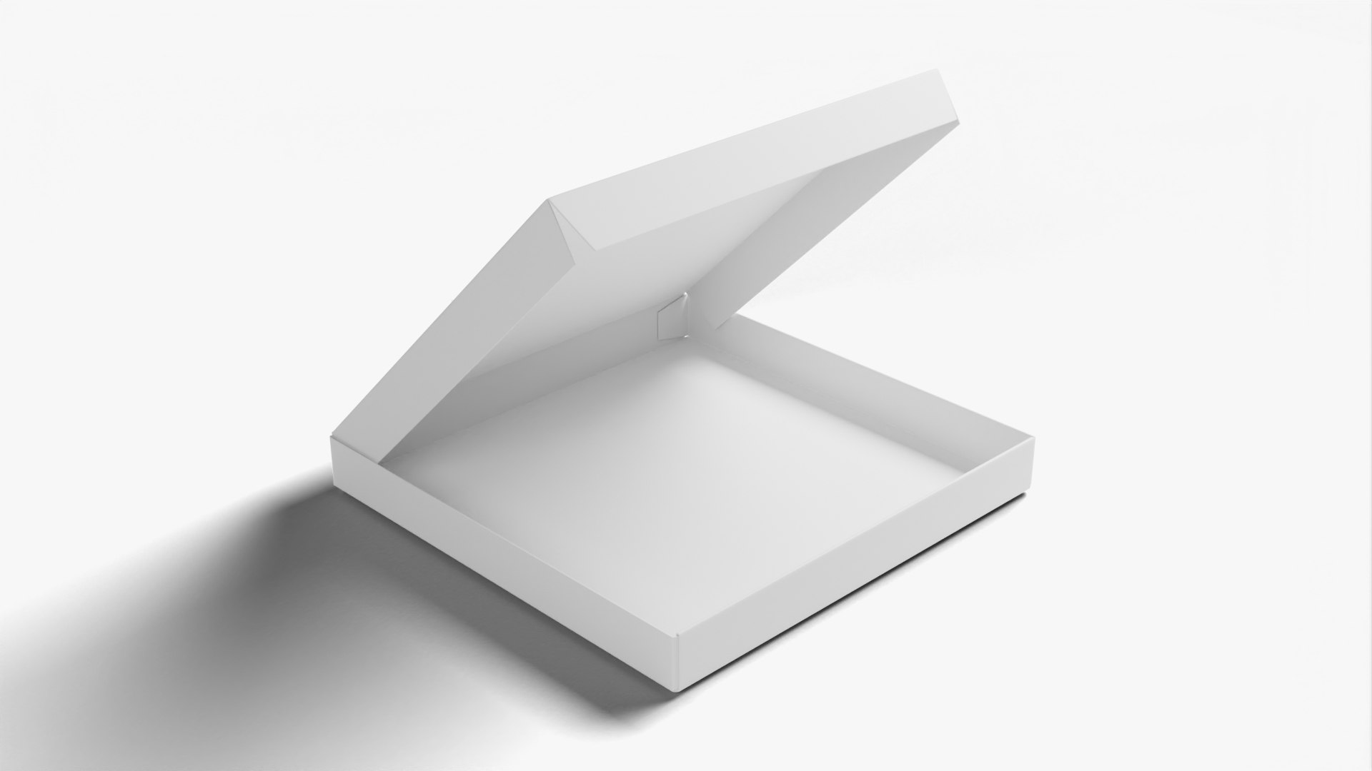 3D 4-inch White Paper Open Pizza Box Model - TurboSquid 1959449