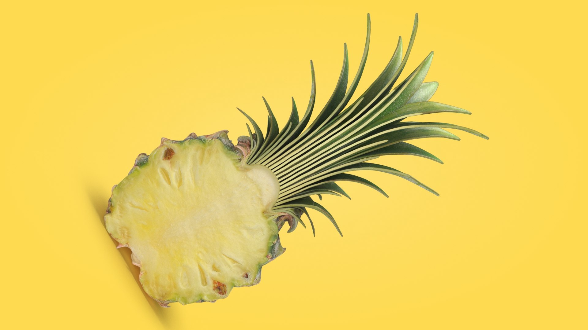 Whole And Half Pineapple Model - TurboSquid 2093953