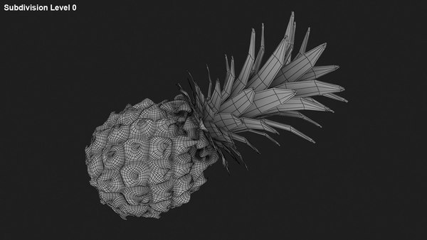 modelo 3d Piña entera y media - TurboSquid 2093953