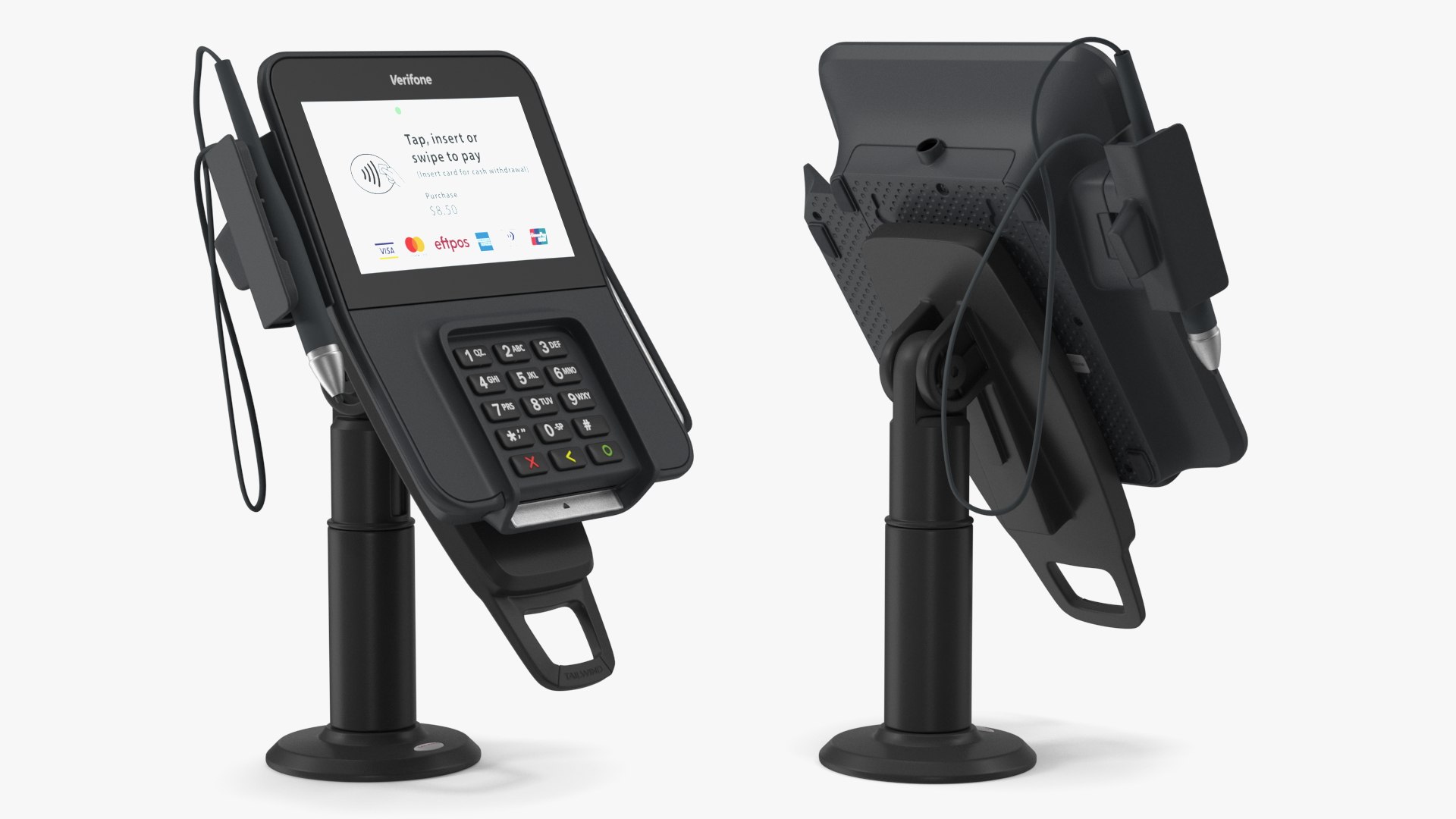 3D Verifone M400 Card Terminal Carrying Table Bracket model ...