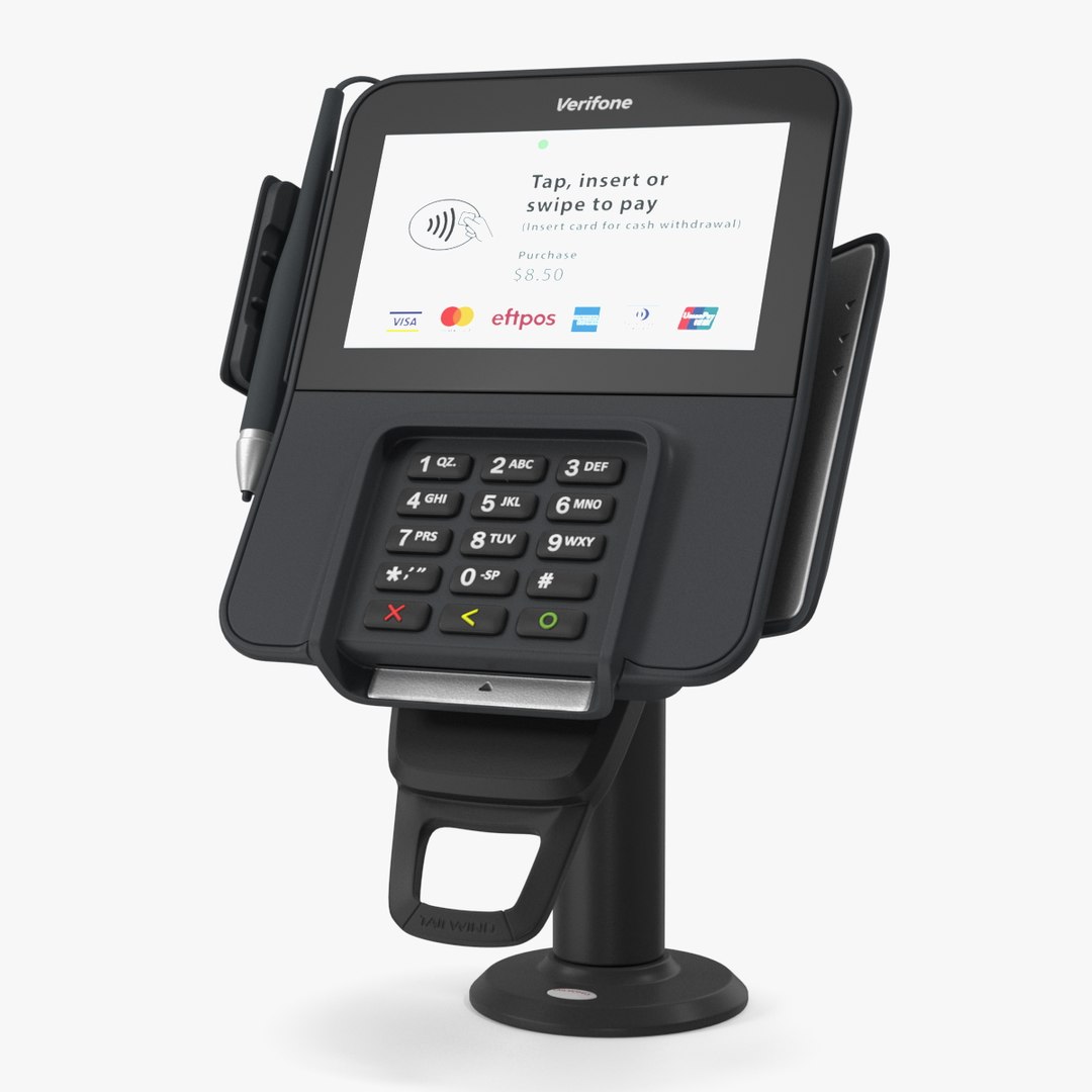 3D Verifone M400 Card Terminal Carrying Table Bracket model ...
