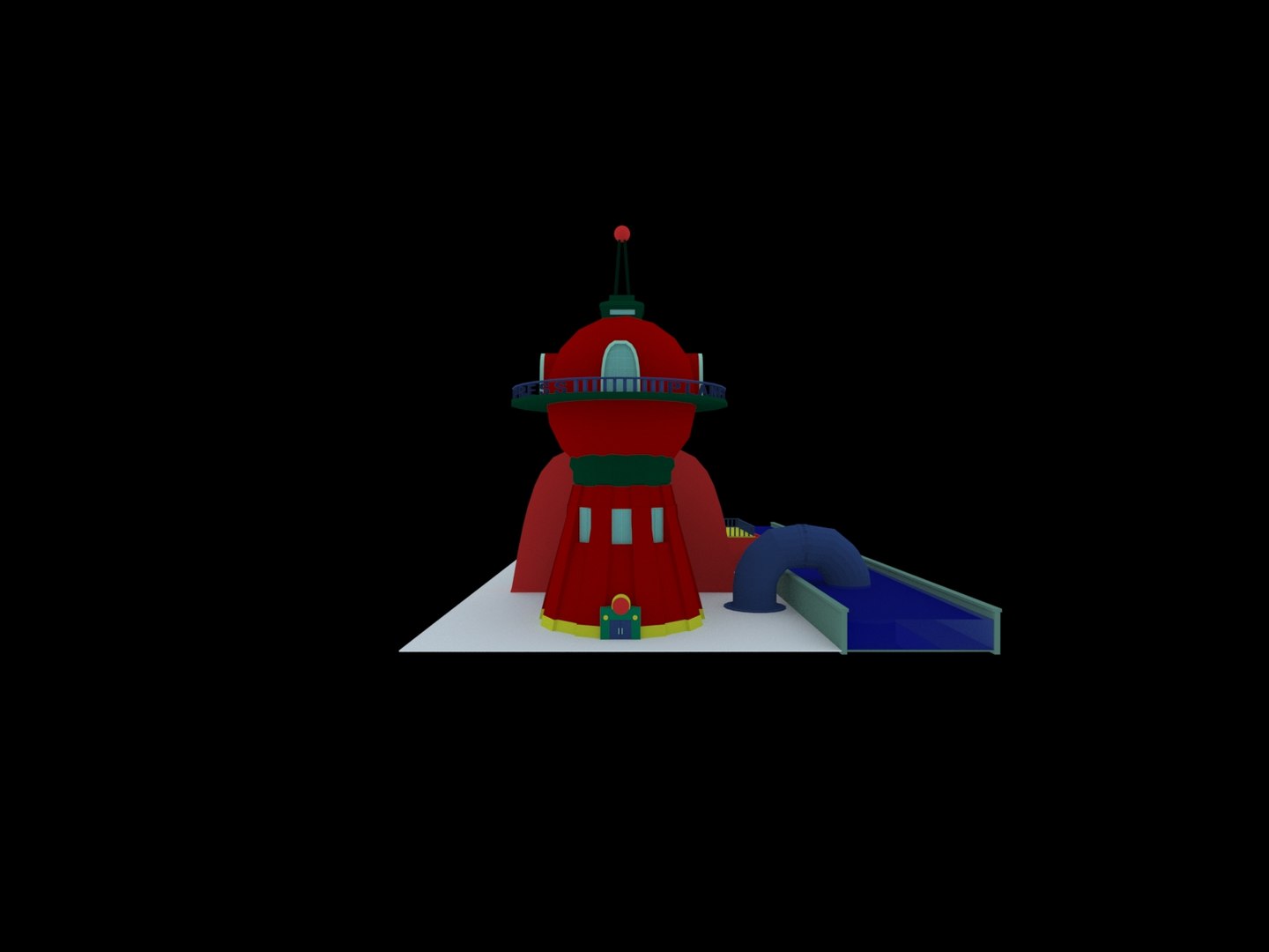 3D Futurama Planet Express Model - TurboSquid 1542993
