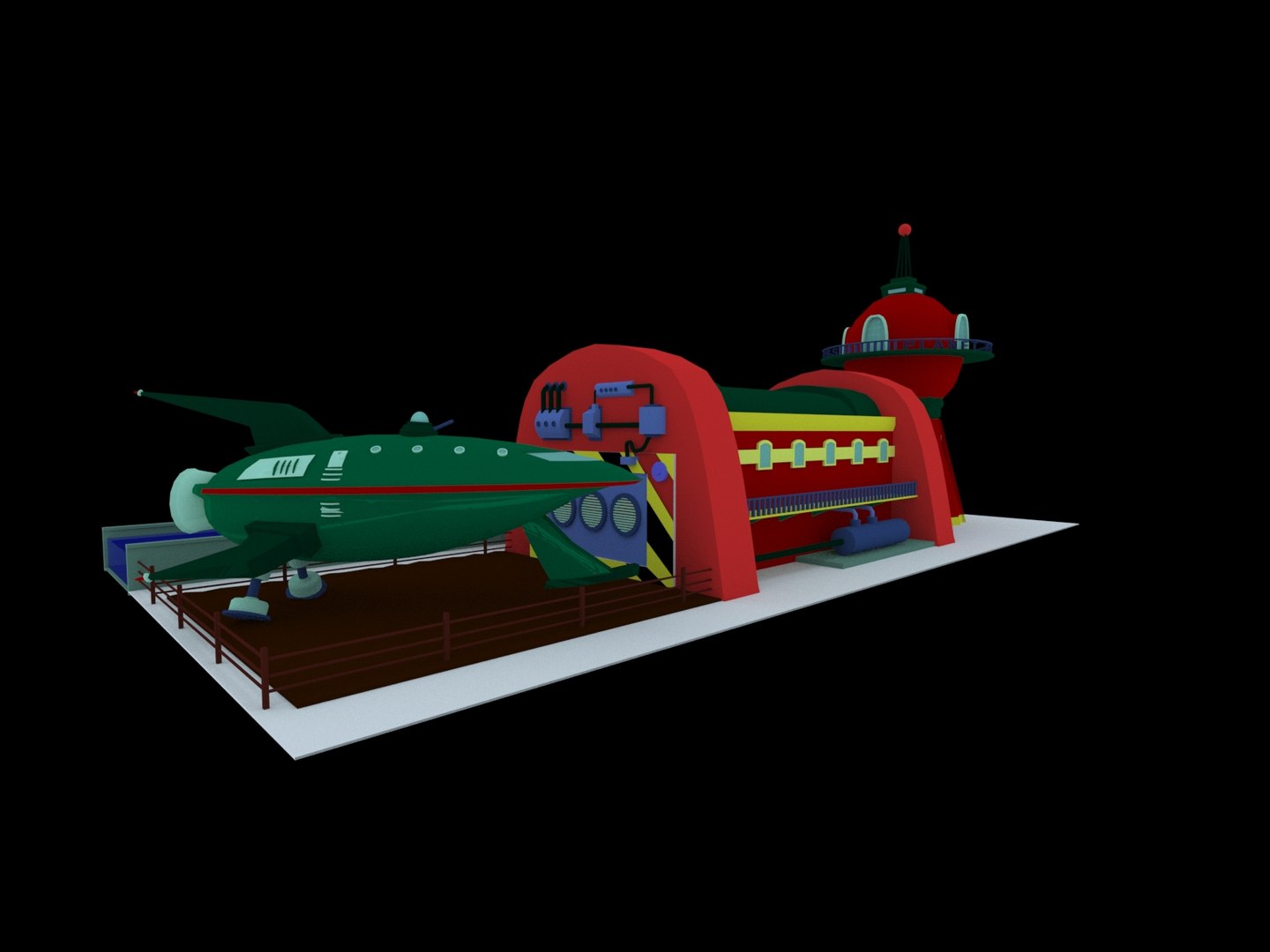 3D Futurama Planet Express Model - TurboSquid 1542993