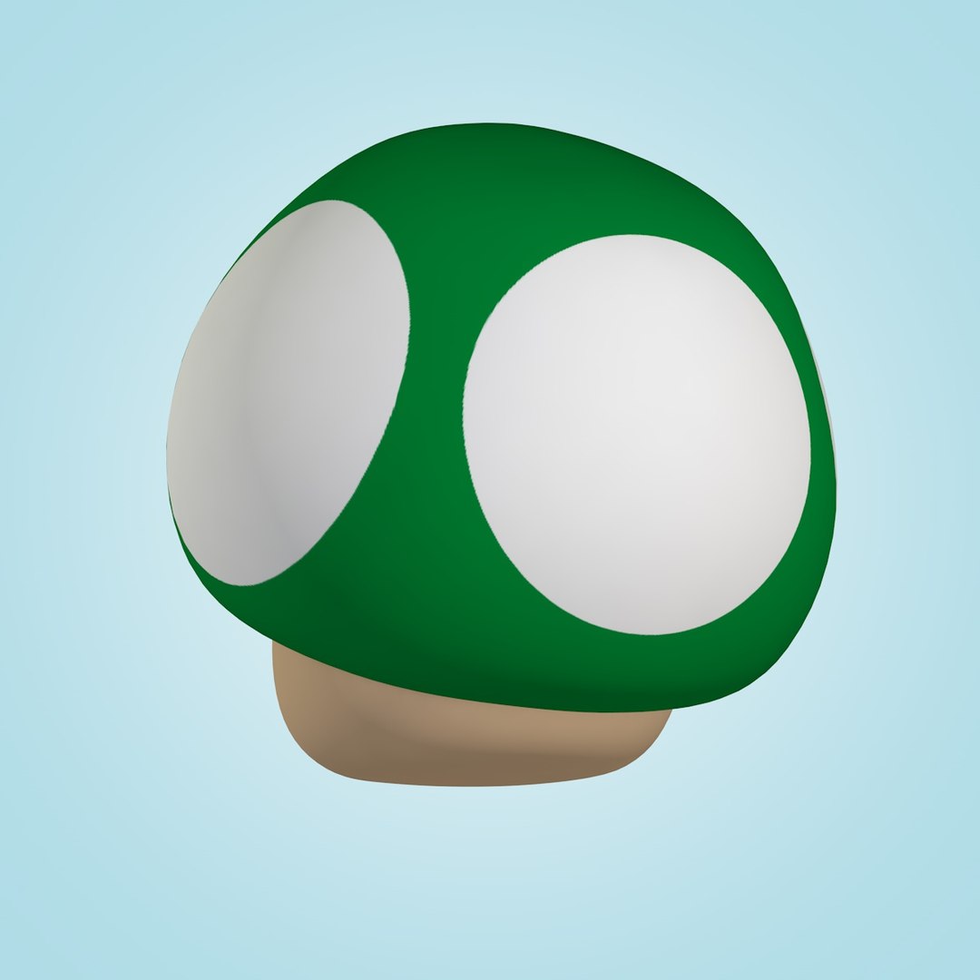 cinema4d super mario green mushroom