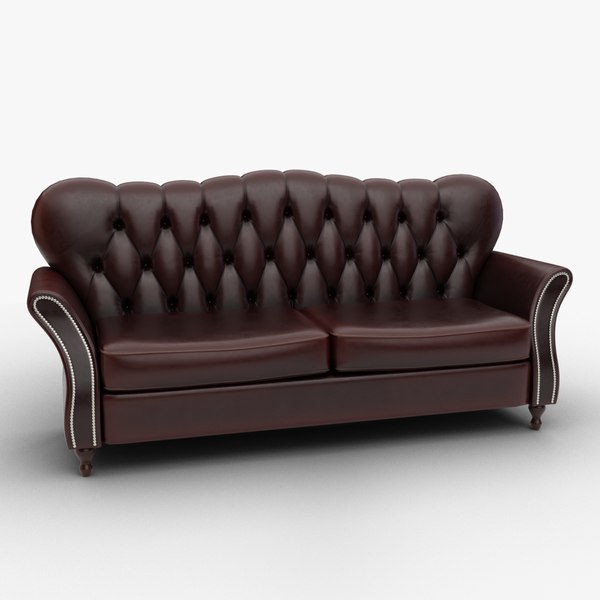 Chesterfield Sofa 6 Set 3D model - TurboSquid 1987614