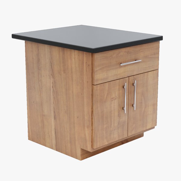 modelo 3d Modern Kitchen Island Counter End Piece - TurboSquid 1943434