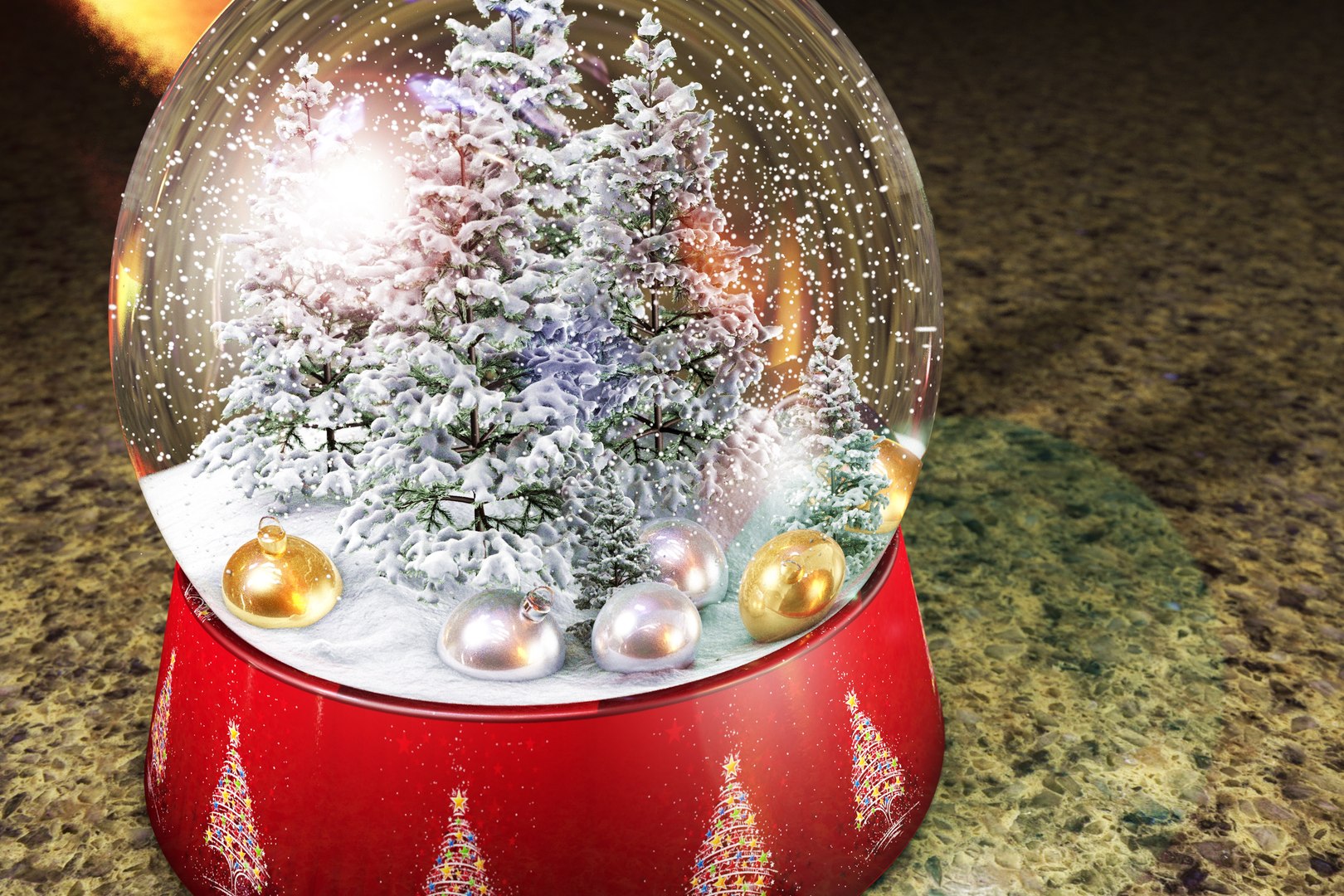 3D Snow Glass Ball - TurboSquid 2162887