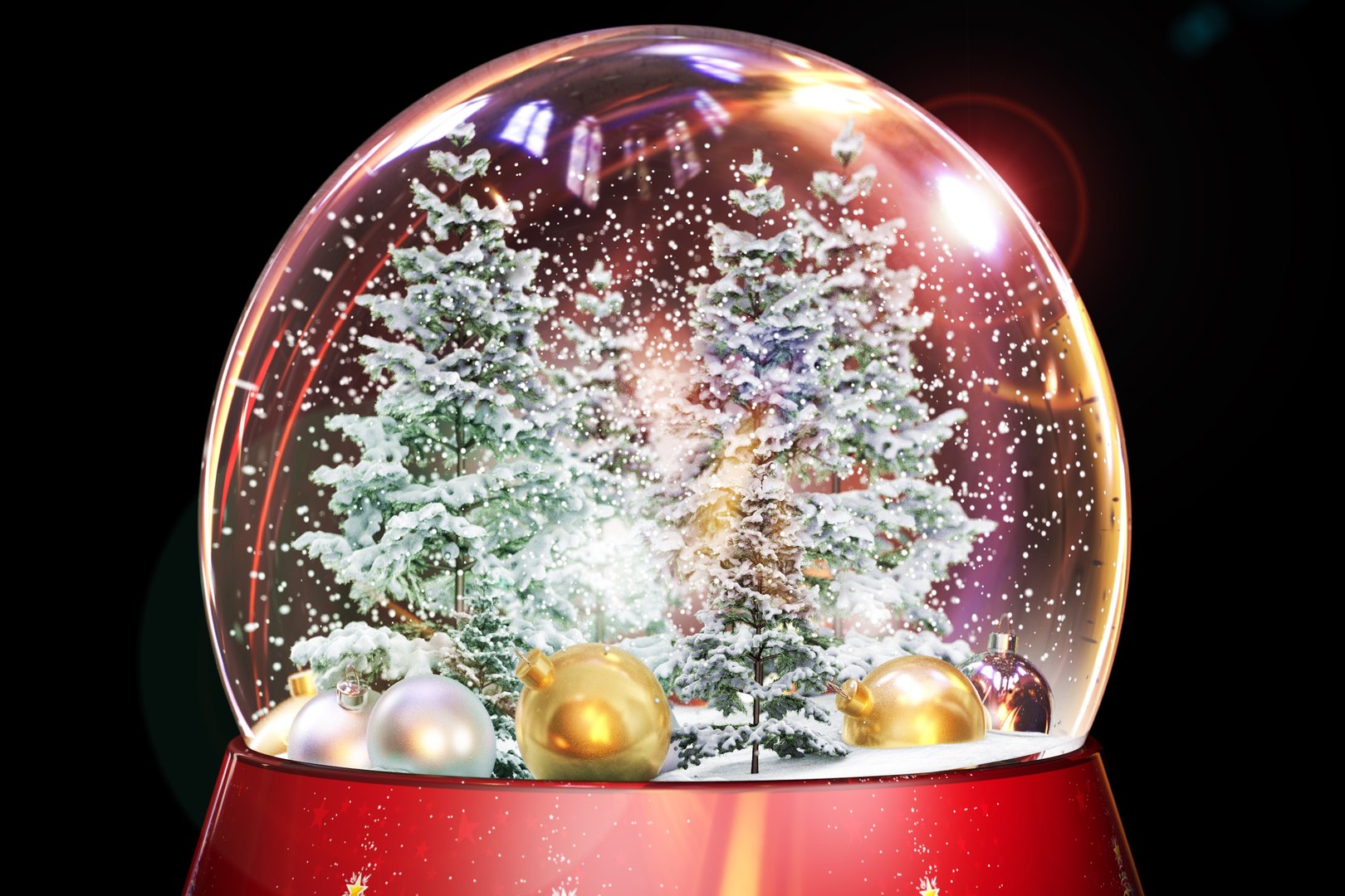 3D Snow Glass Ball - TurboSquid 2162887