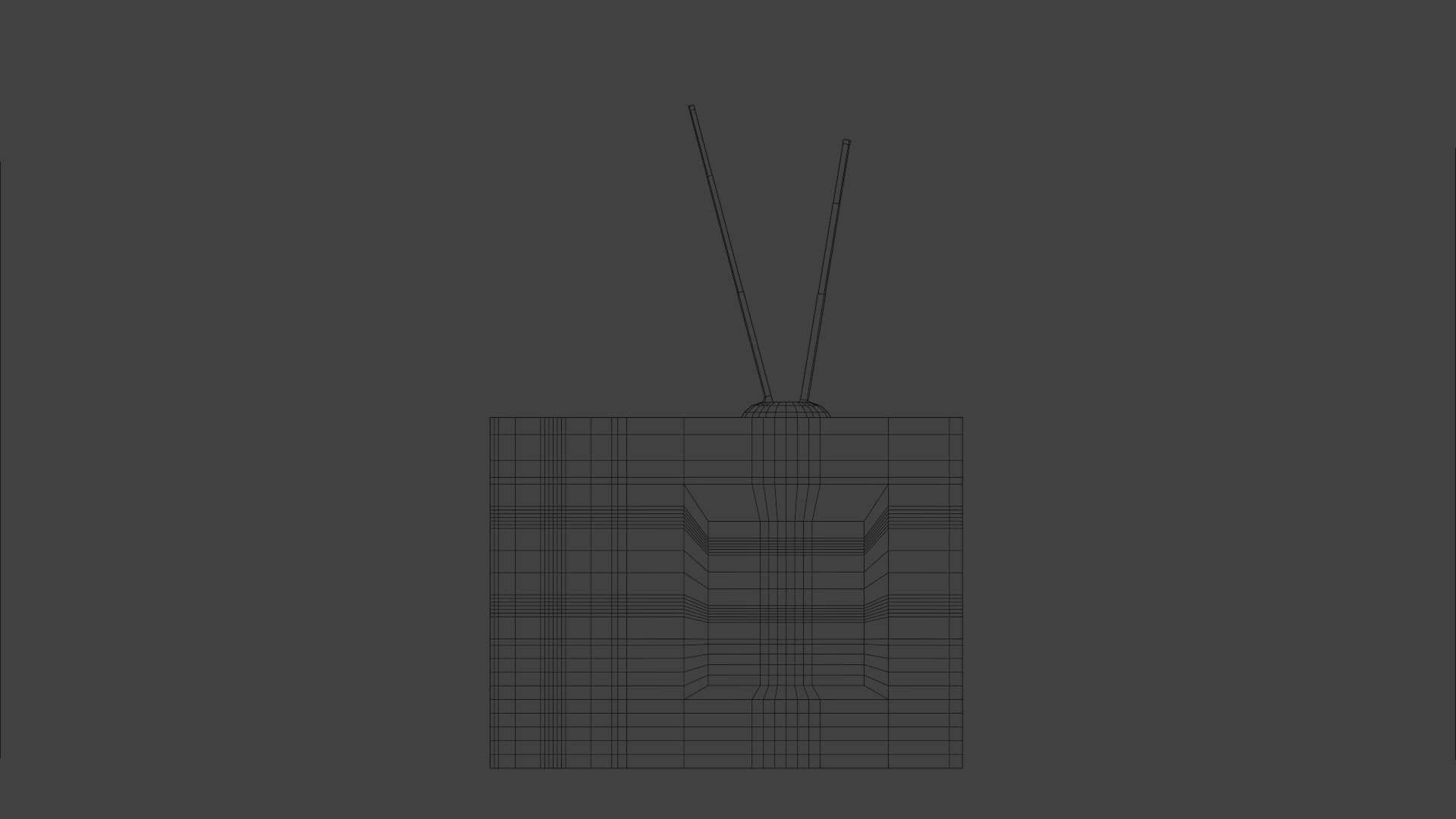 3D Low Poly Vintage TV Model - TurboSquid 1873673
