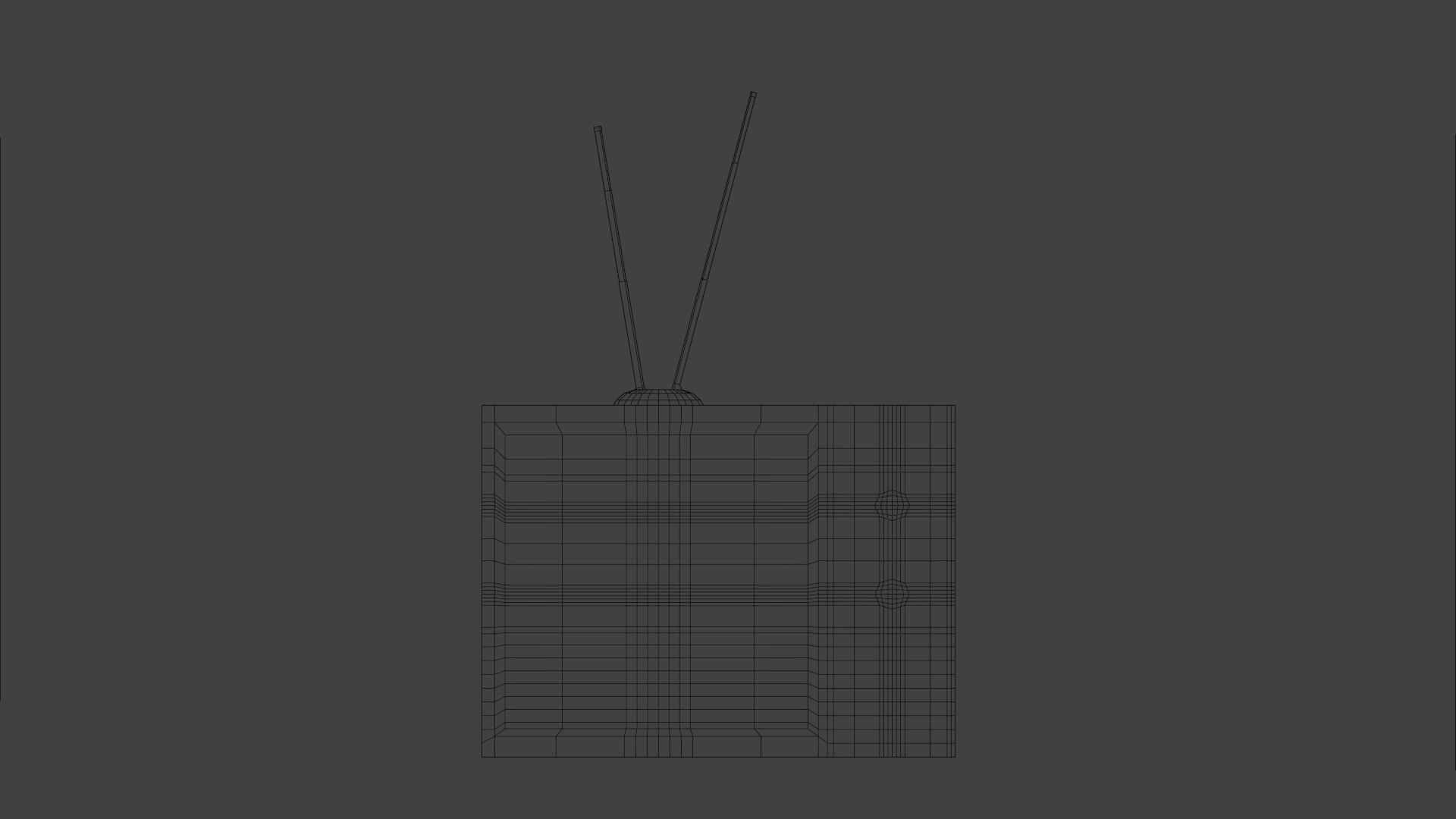3D Low Poly Vintage TV Model - TurboSquid 1873673