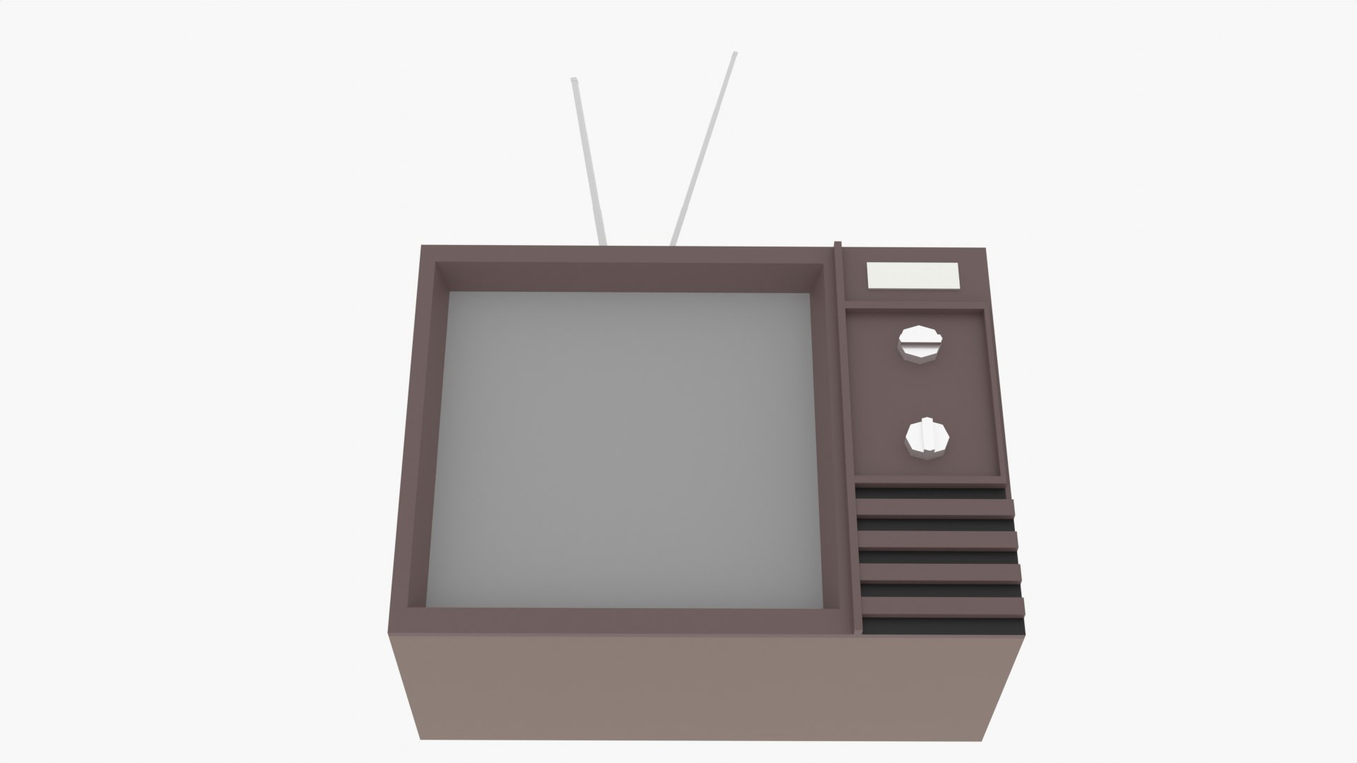 3D Low Poly Vintage TV Model - TurboSquid 1873673