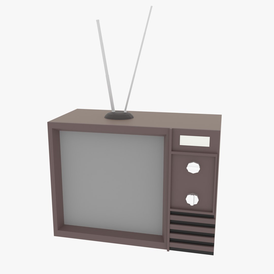 3D Low Poly Vintage TV model - TurboSquid 1873673