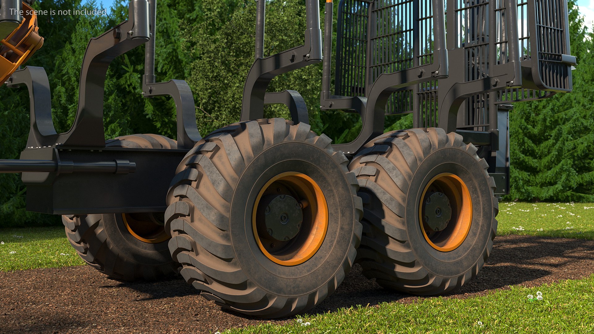 Log Loader Trailer Rigged 3D model - TurboSquid 1902487