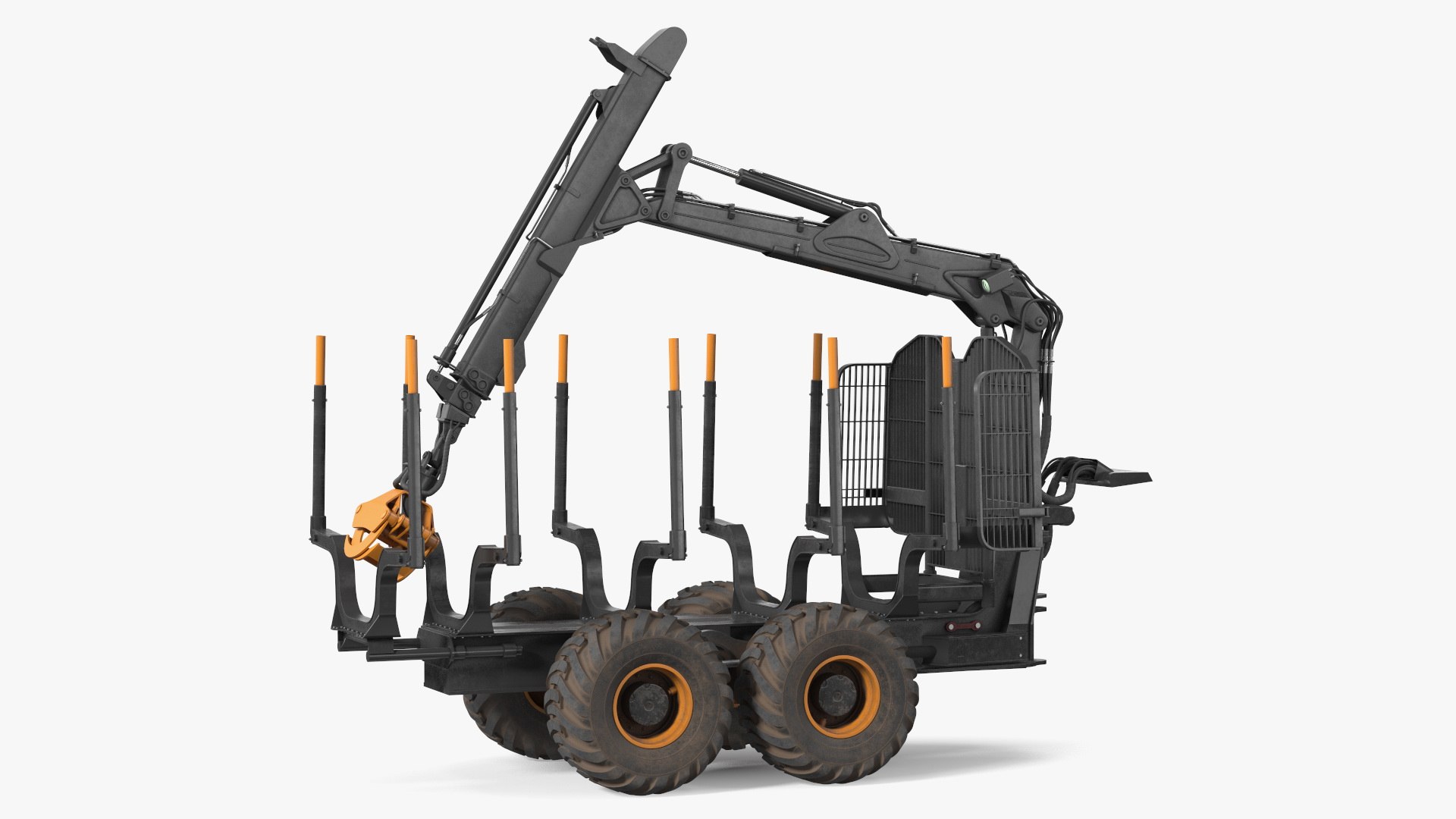 Log Loader Trailer Rigged 3D model - TurboSquid 1902487