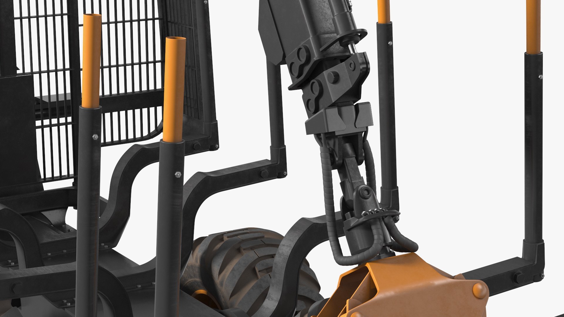 Log Loader Trailer Rigged 3D model - TurboSquid 1902487