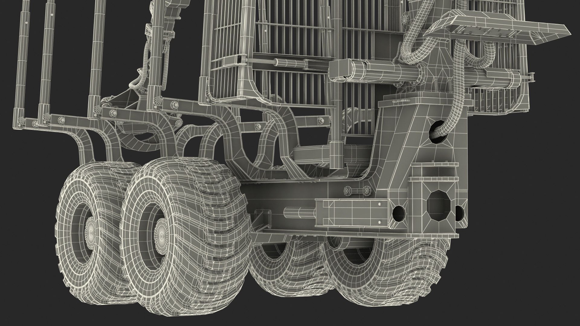 Log Loader Trailer Rigged 3D model - TurboSquid 1902487