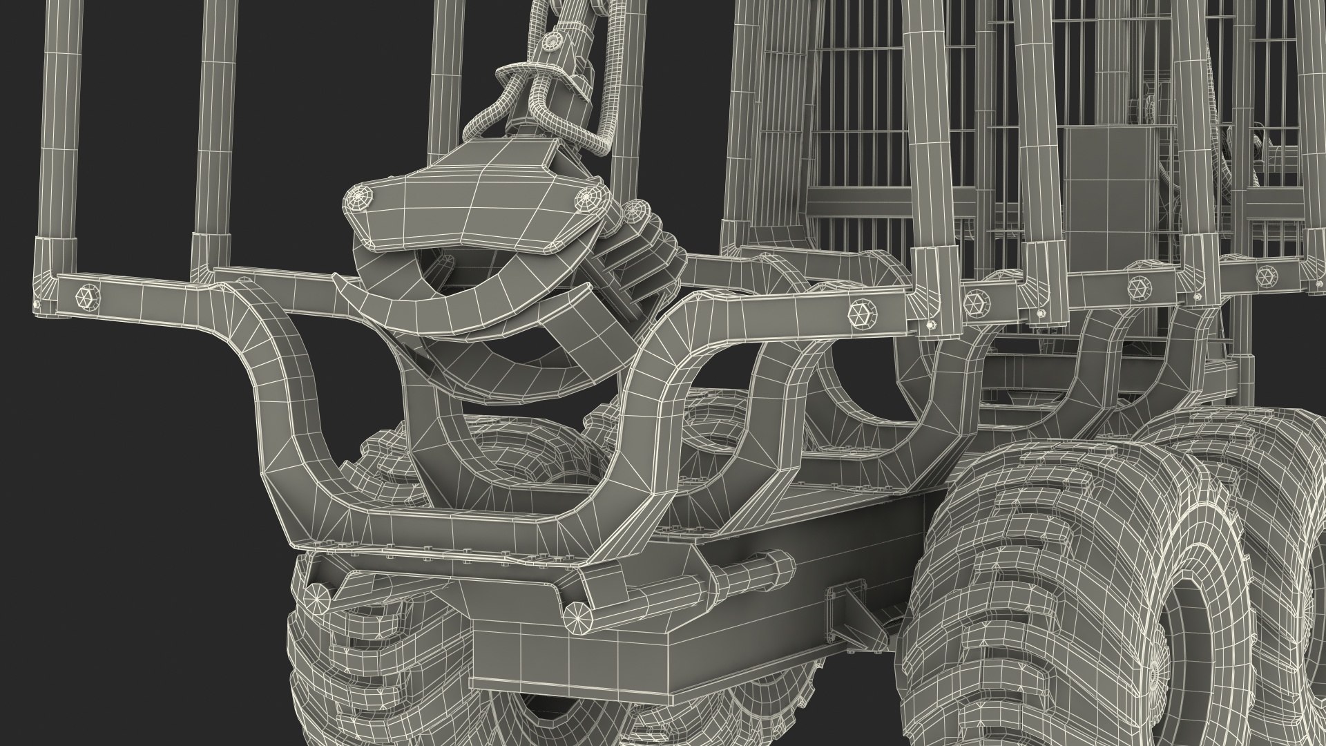 Log Loader Trailer Rigged 3D model - TurboSquid 1902487