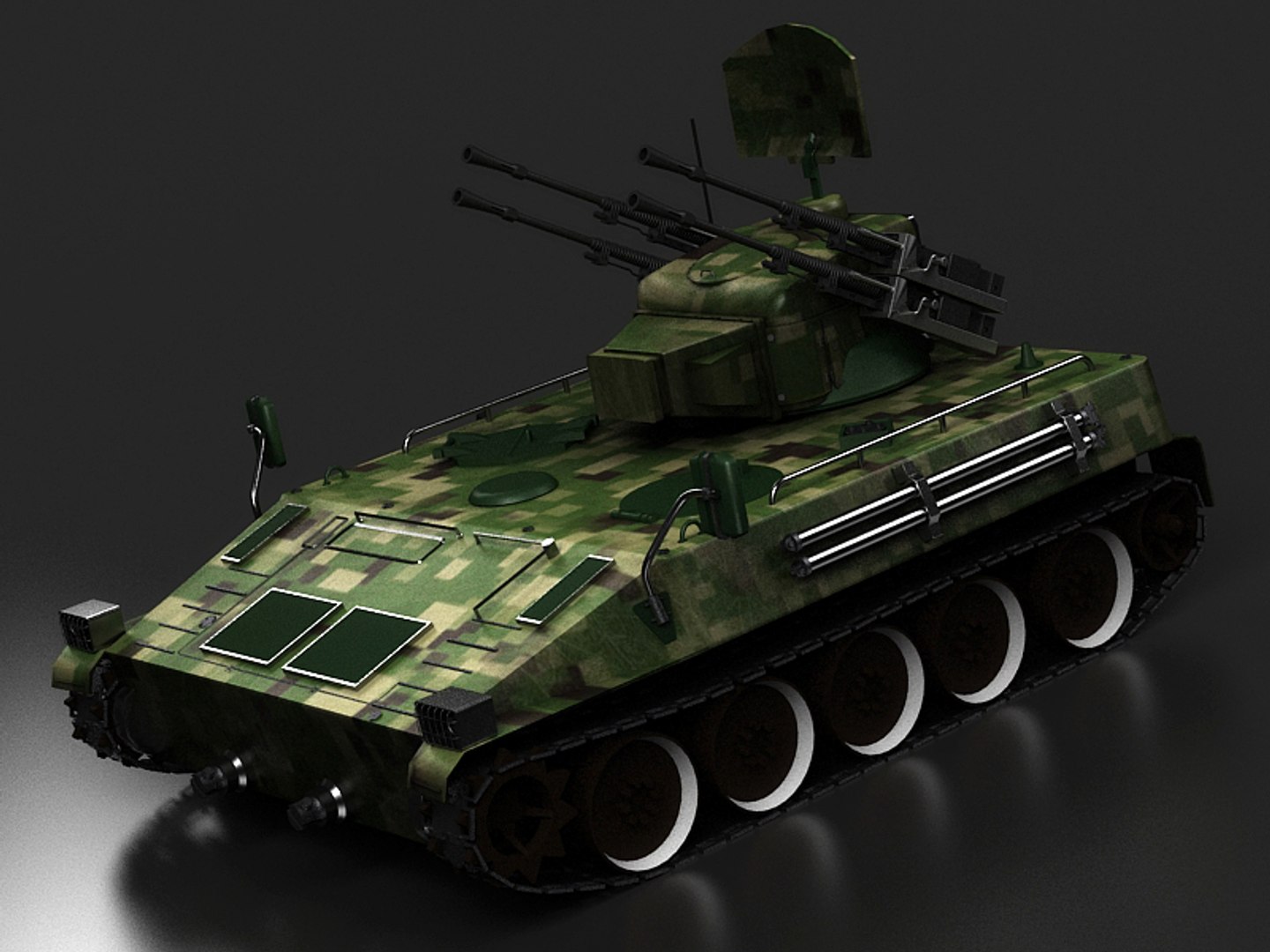 3D Tanks Anti-aircraft Guns Radar - TurboSquid 1633139