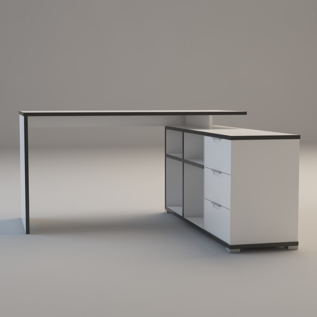 3d Office Table Model