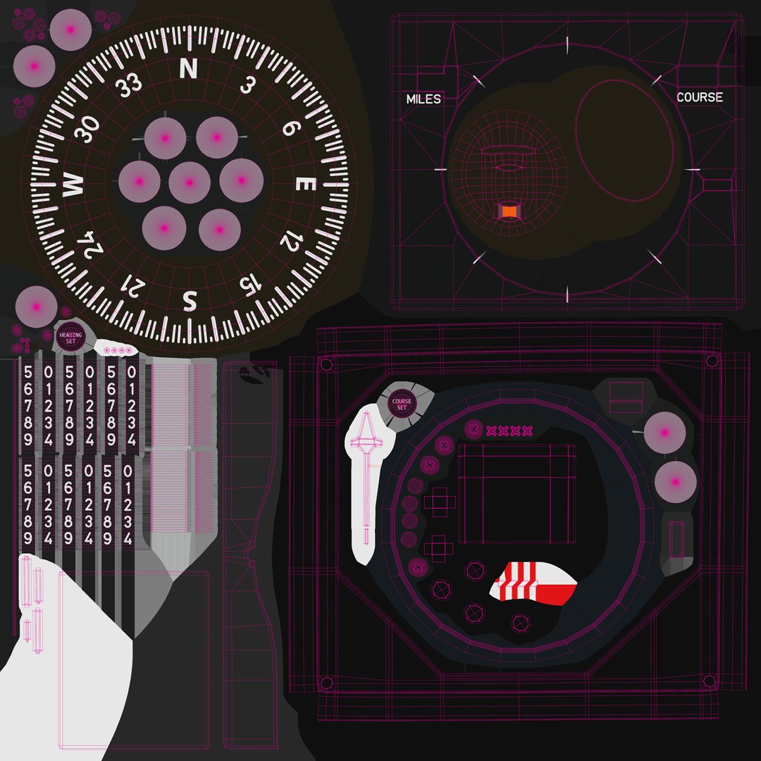 3D Horizontal Situation Indicator HSI - TurboSquid 1937993