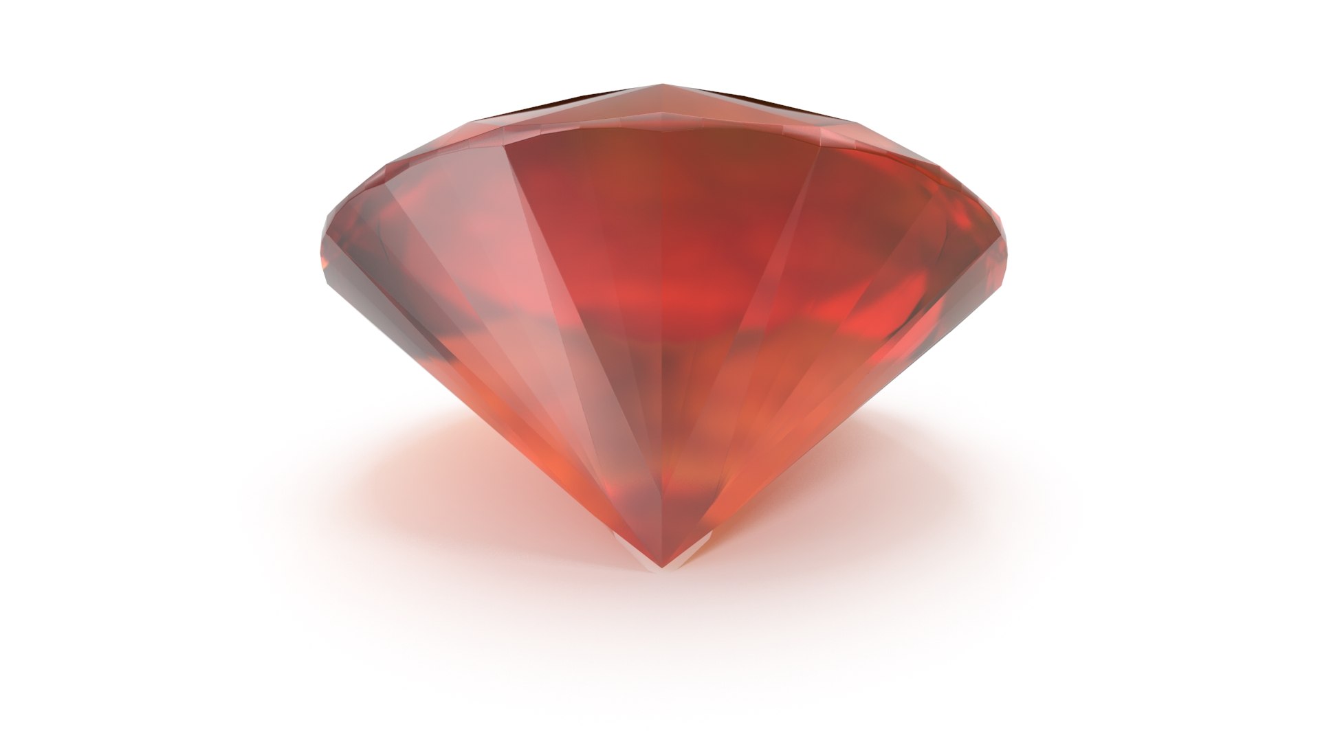 Round Brilliant Cut Amber 3D model - TurboSquid 1847930