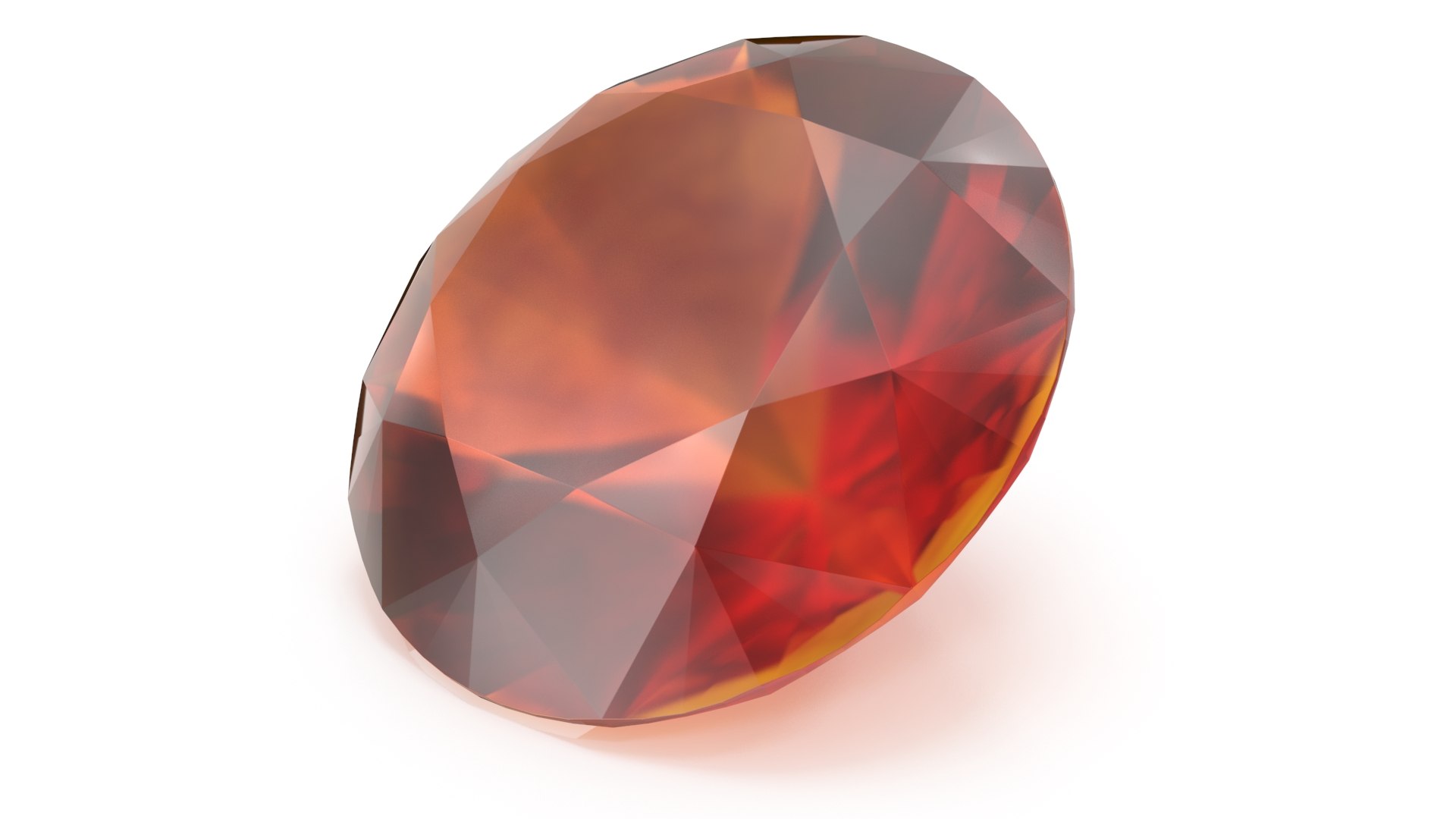 Round Brilliant Cut Amber 3D model - TurboSquid 1847930