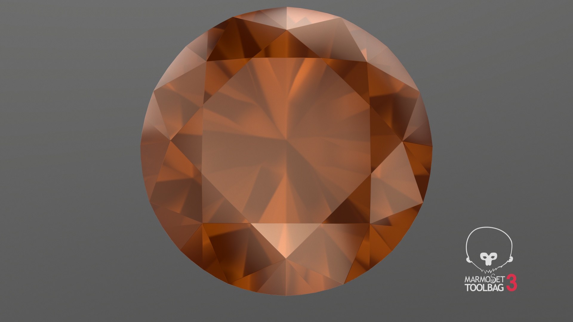 Round Brilliant Cut Amber 3D model - TurboSquid 1847930