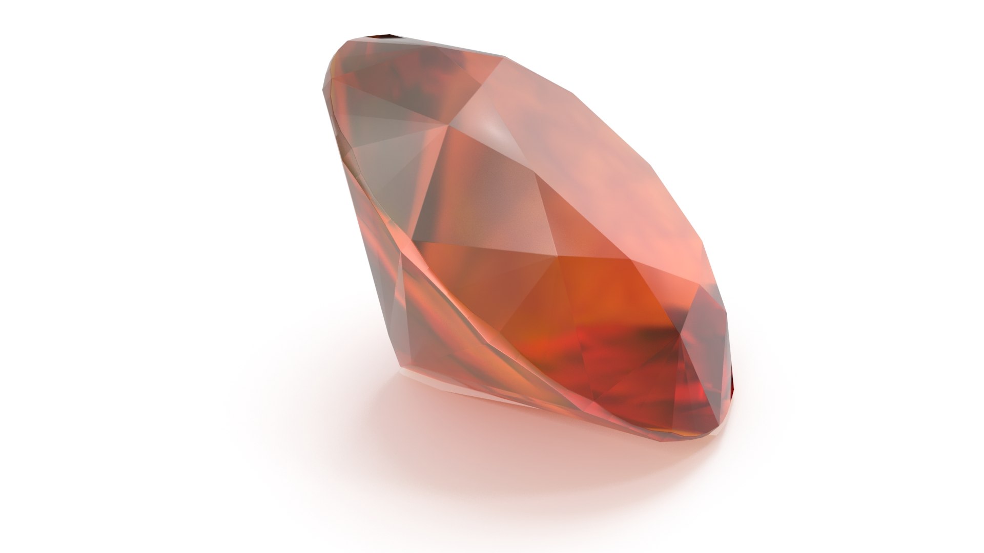 Round Brilliant Cut Amber 3D model - TurboSquid 1847930