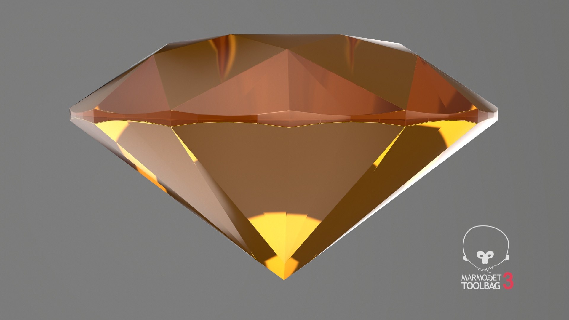 Round Brilliant Cut Amber 3D model - TurboSquid 1847930