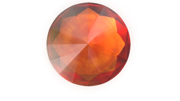 Round Brilliant Cut Amber 3D model - TurboSquid 1847930