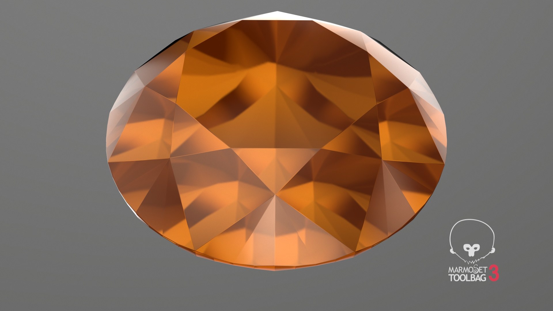 Round Brilliant Cut Amber 3D model - TurboSquid 1847930