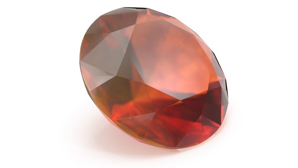 Round Brilliant Cut Amber 3D model - TurboSquid 1847930