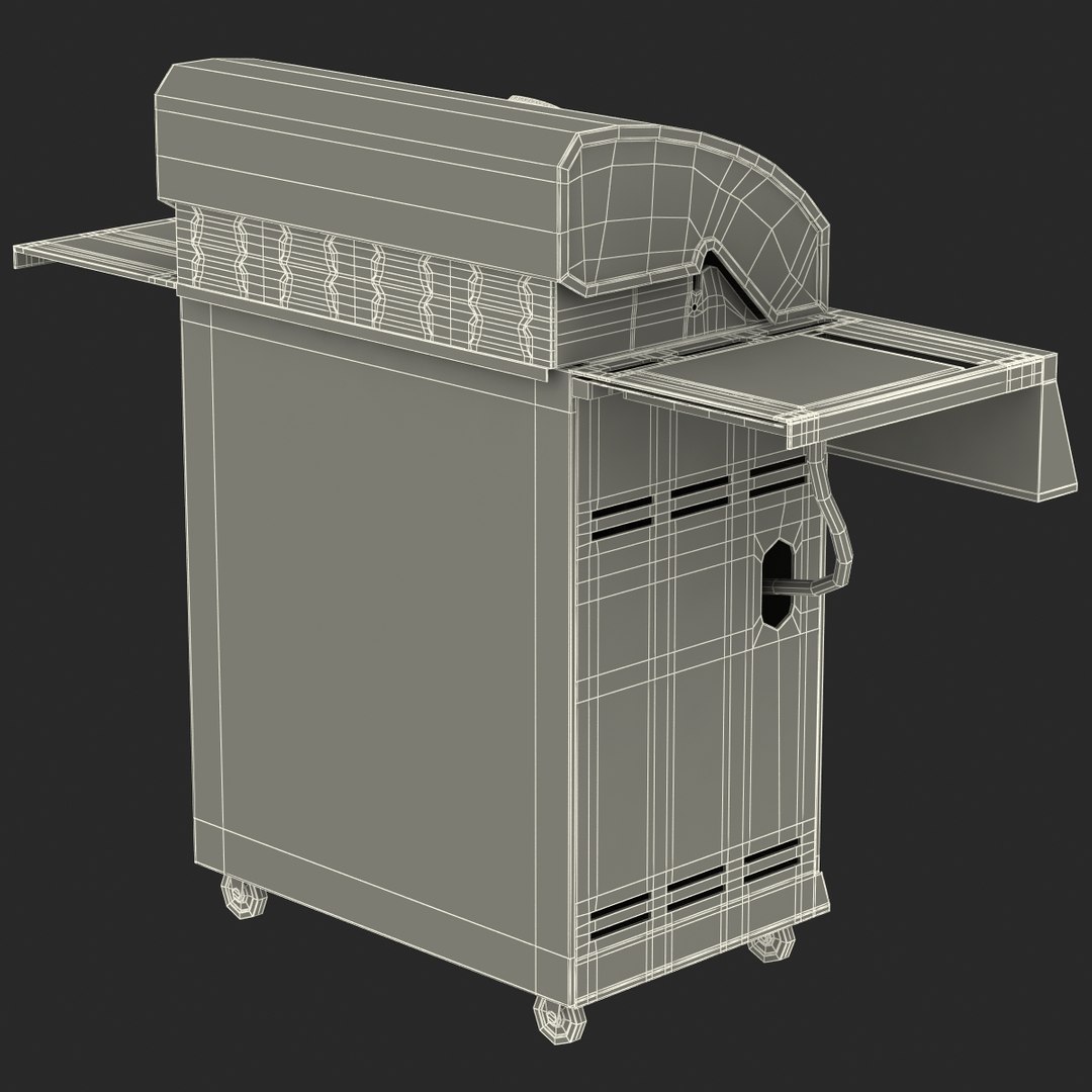 gas grill 3d model