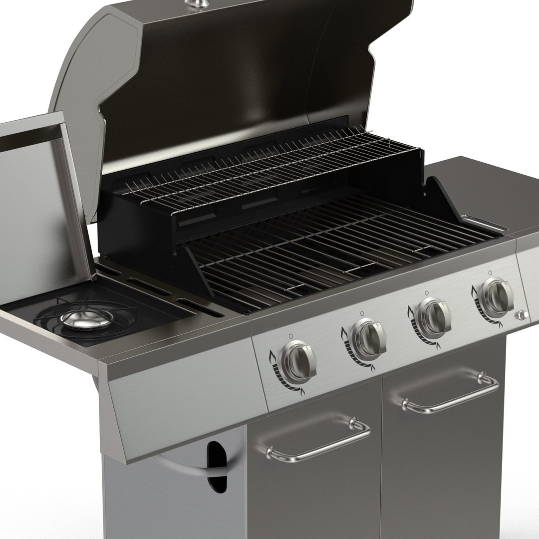gas grill 3d model