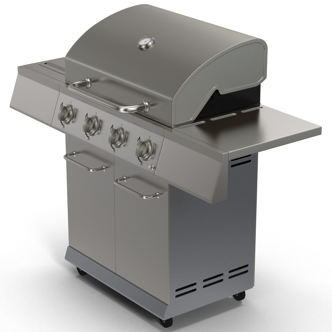 gas grill 3d model